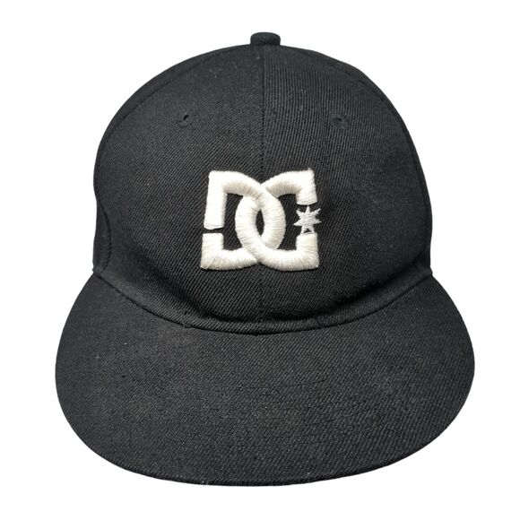 DC | Accessories | Dc Fitted Hat Black 7 2 Embroidered Logo Solid Vent ...